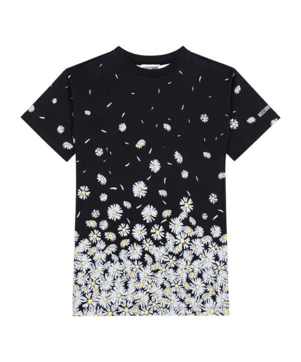 Moschino Daisy Print T-shirt - Black