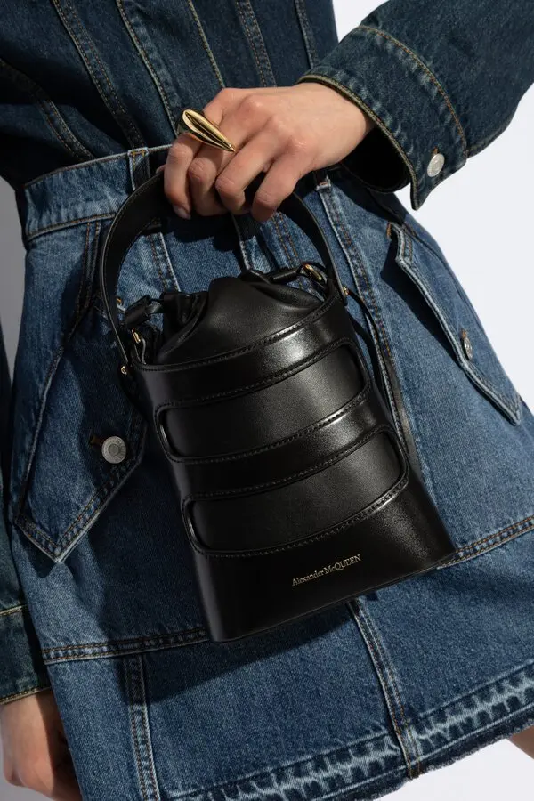 Alexander McQueen The Rise Mini Bucket Bag