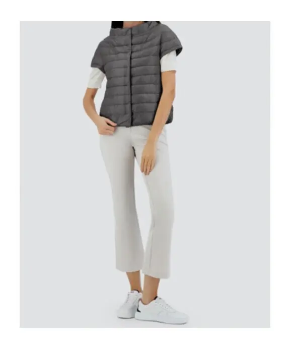 Herno Quilted Short-sleeved Down Jacket - Black