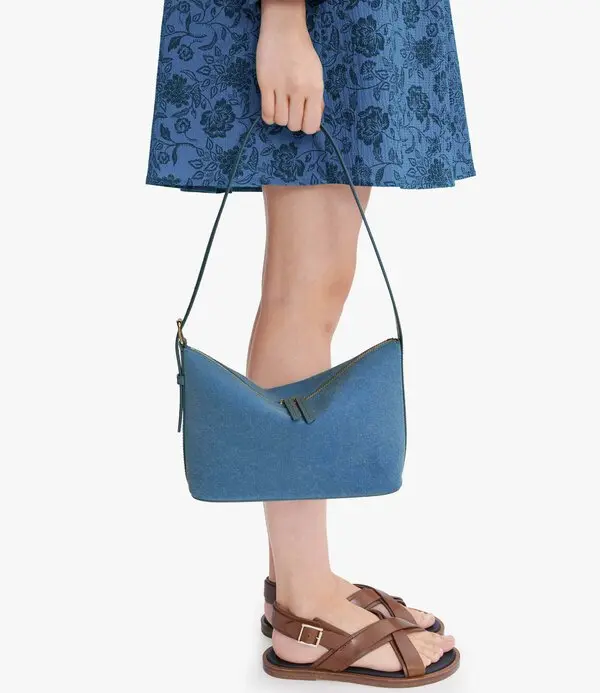 A.p.c. Vera Baguette Shoulder Bag - Blue
