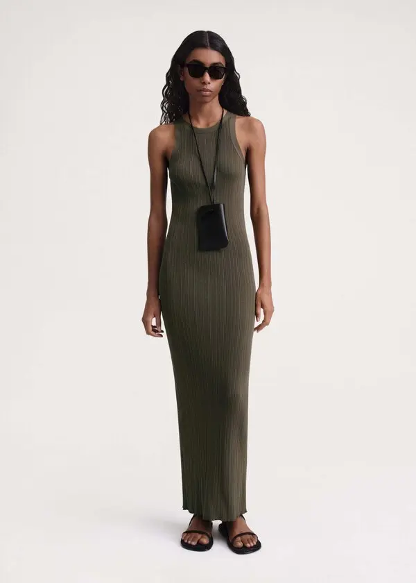 TOTEME Ribbed Racerback Maxi Dress