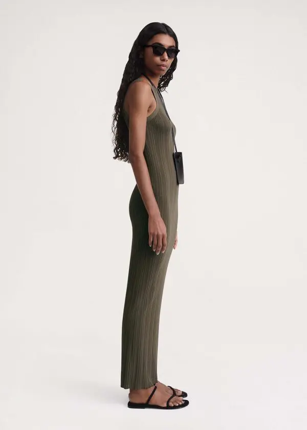 TOTEME Ribbed Racerback Maxi Dress