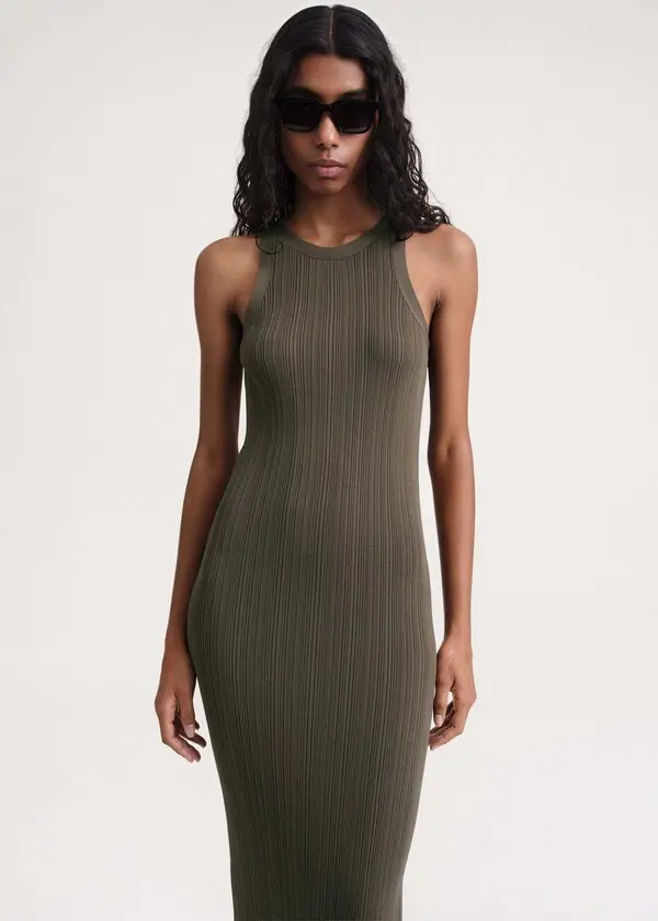 TOTEME Ribbed Racerback Maxi Dress