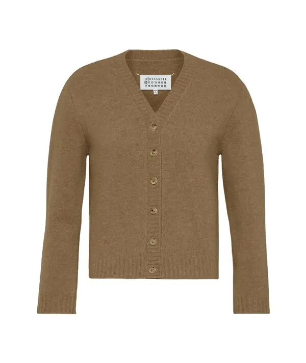 MAISON MARGIELA V-neck Button-up Cardigan - Brown