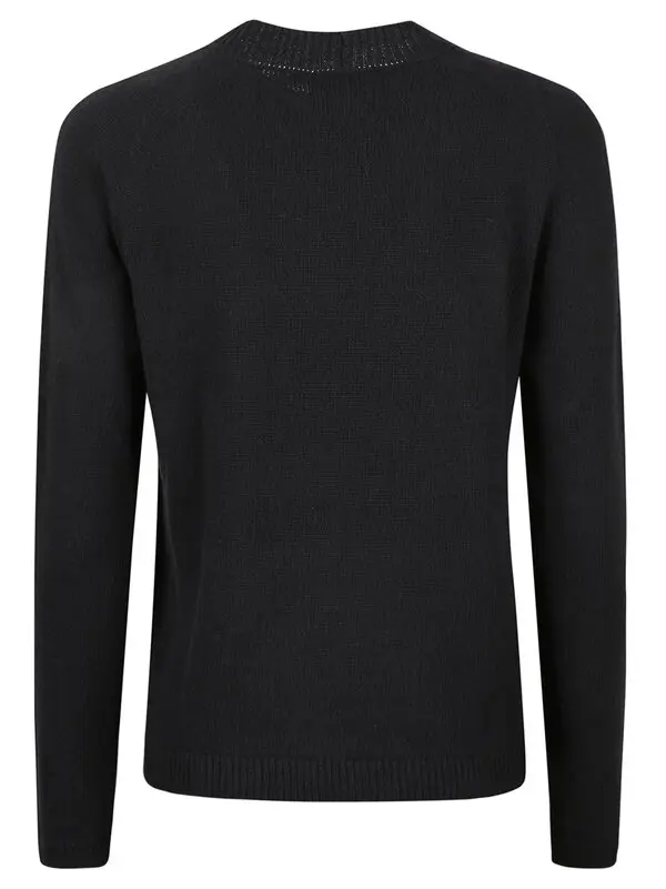 Max Mara Damasco Crewneck Knitted Jumper - Black