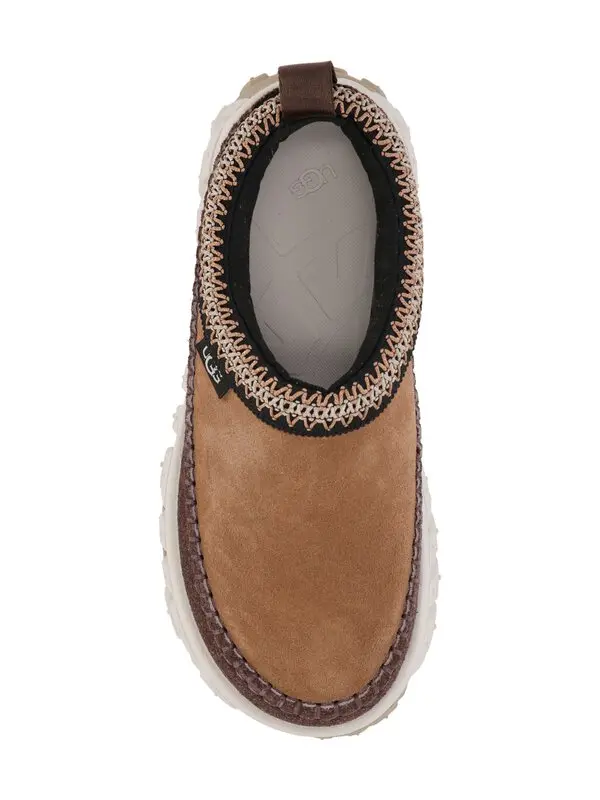 UGG Venture Daze Platform Slip-on Slippers With Contrast Stitching - White