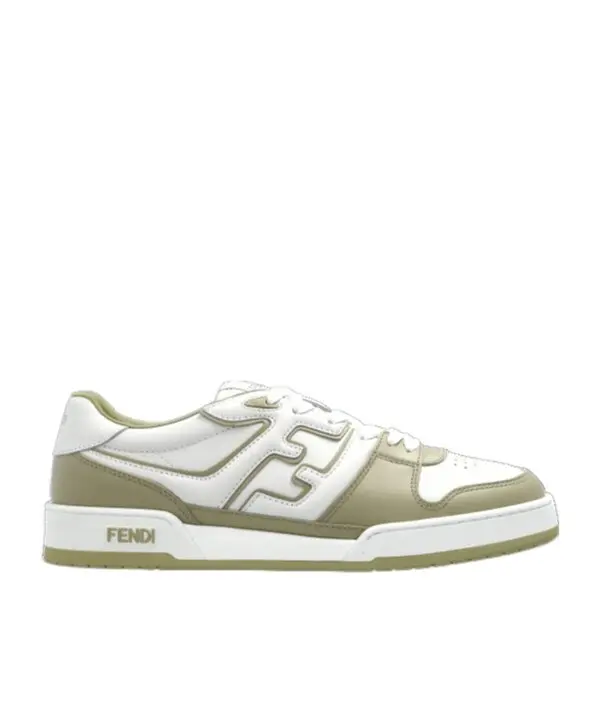 Fendi Match Panelled Low-top Sneakers - White