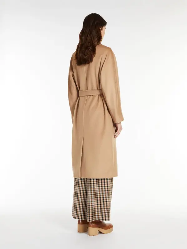 Max Mara Belted Long-sleeved Coat - Camel