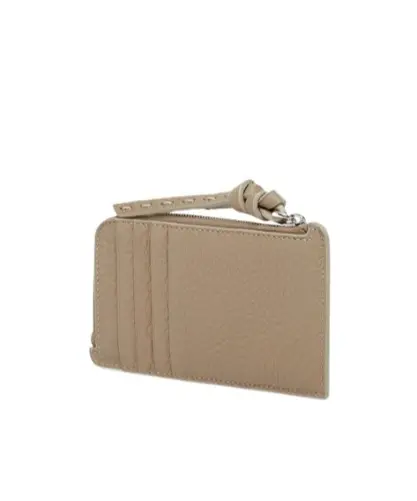 Fendi Dove Grey Selleria Card Holder