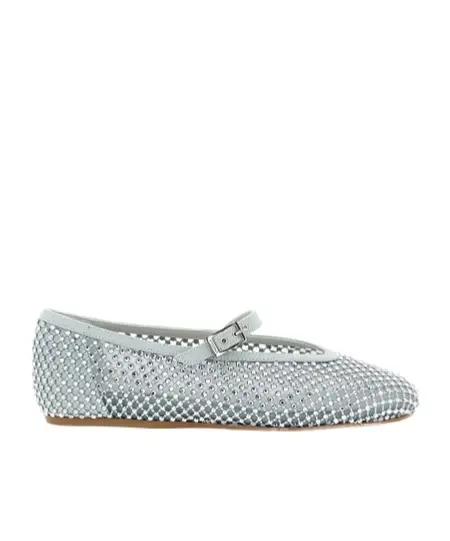 LE SILLA Gilda Embellished Ballet Flats - Silver
