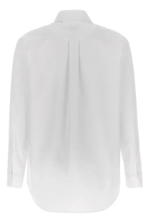 Burberry Ivanna Long-sleeve Shirt With Equestrian Knight Logo