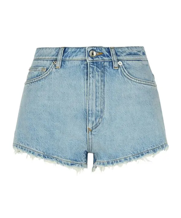 Dolce & Gabbana Dolce Gabbana Distressed Effect Denim Shorts - Blue
