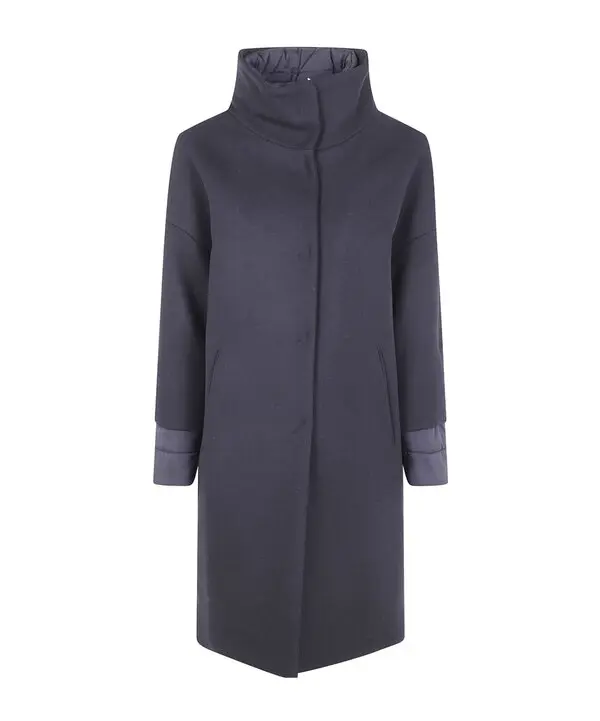 Herno Funnel Neck Long Jacket