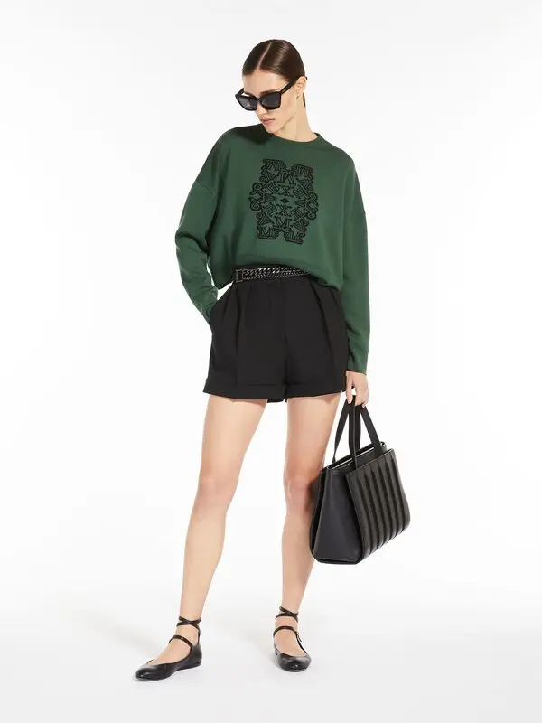 Max Mara Turn-up Pleated Shorts