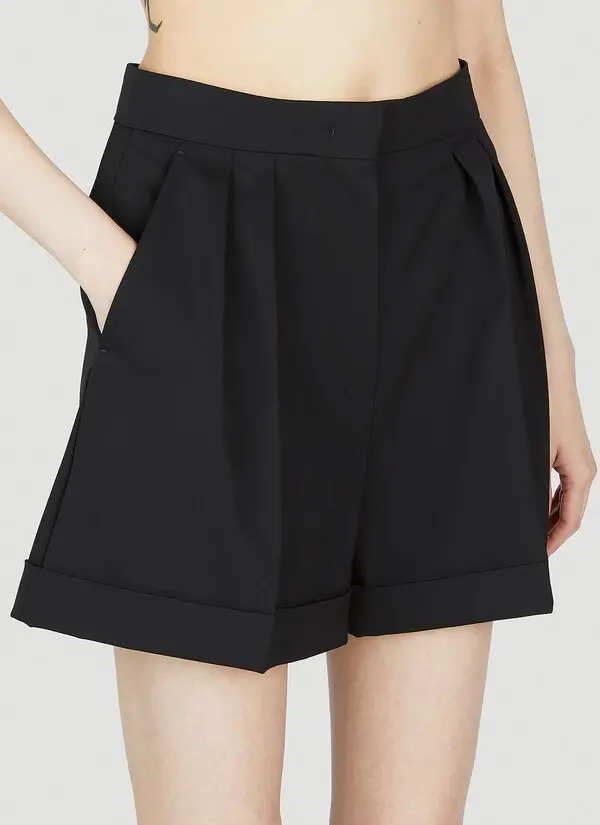 Max Mara Turn-up Pleated Shorts