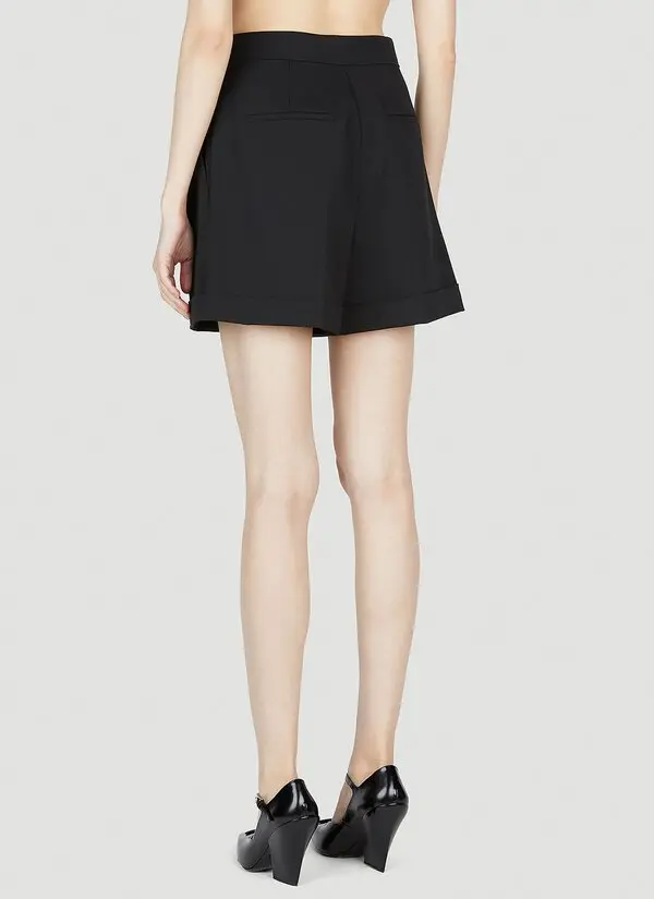 Max Mara Turn-up Pleated Shorts