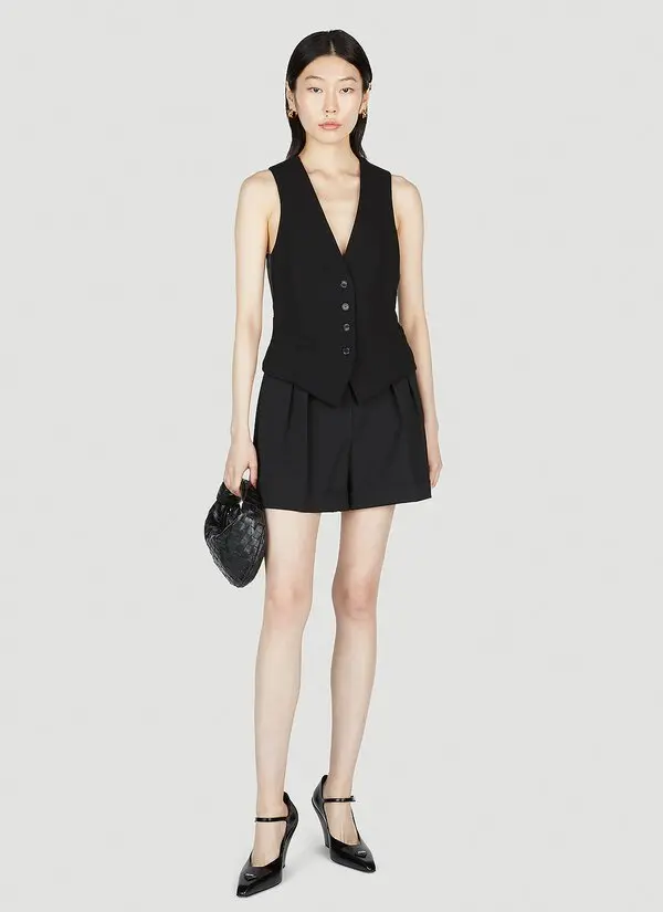 Max Mara Turn-up Pleated Shorts
