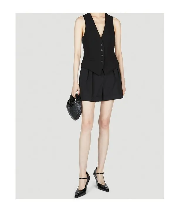 Max Mara Turn-up Pleated Shorts