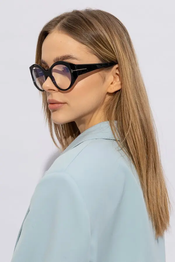TOM FORD Oval Frame Eyeglasses