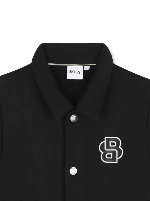 Hugo Boss Monogram Logo Jacket With White Piping Trim