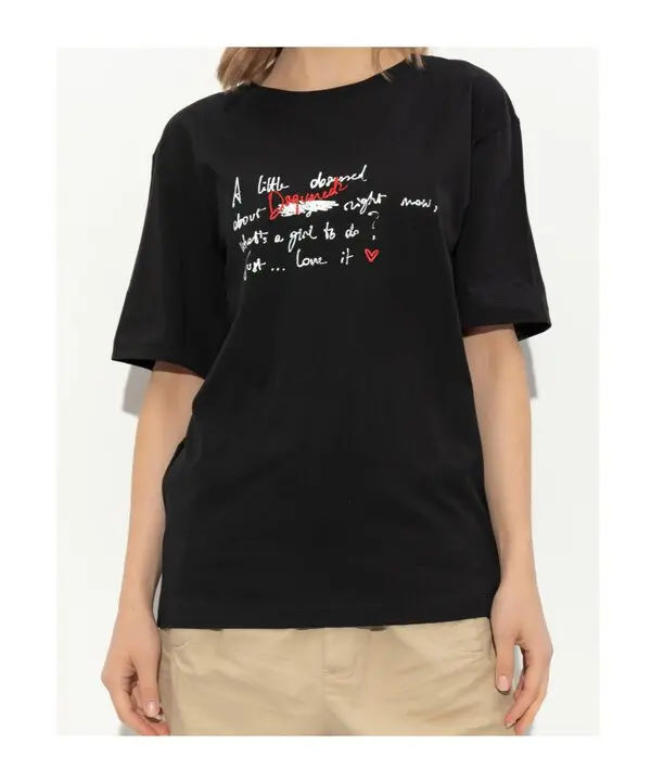 Dsquared2 Logo Embroidered Crewneck T-shirt