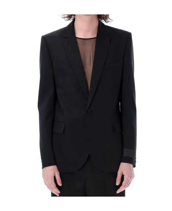 Valentino Garavani Logo Patch Single-breasted Tailored Blazer