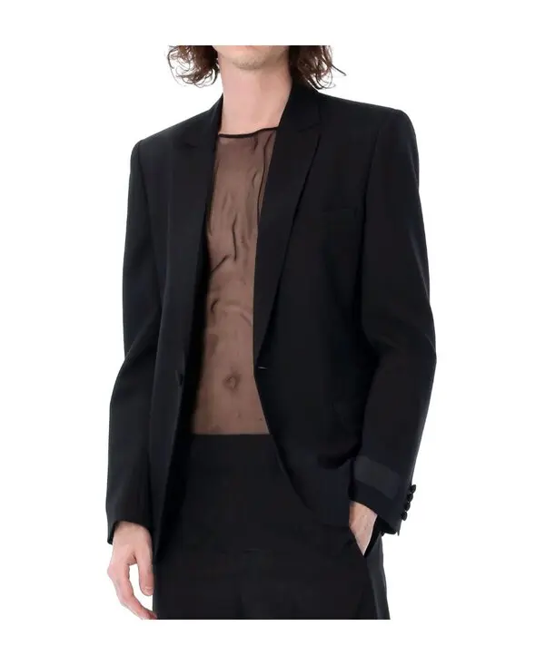 Valentino Garavani Logo Patch Single-breasted Tailored Blazer