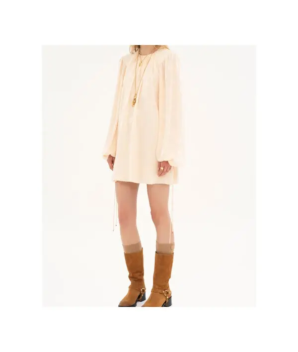 Chloé Jacquard Silk Mini Dress