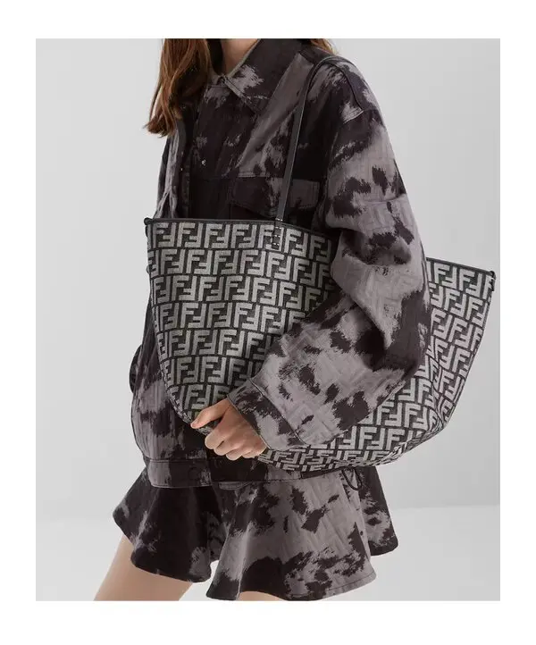 Fendi Reversible Ff Jacquard Tote Bag