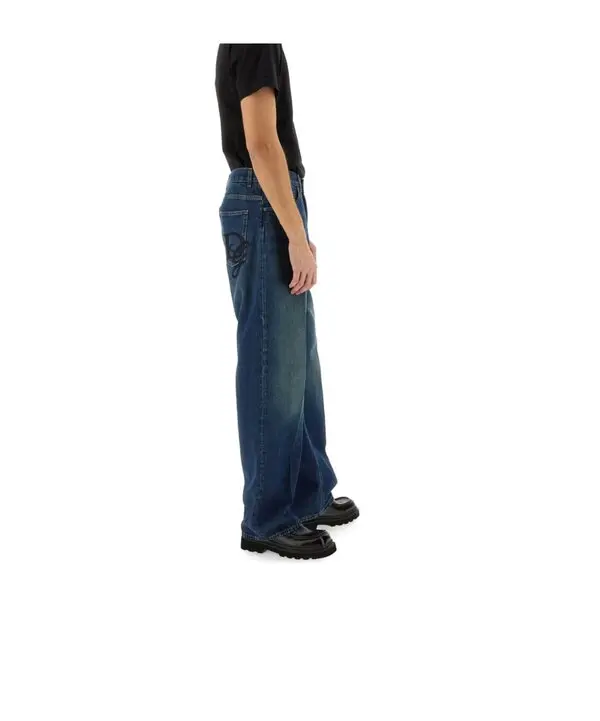 Dolce & Gabbana Logo Embroidered Jeans