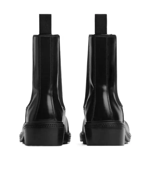 Bottega Veneta Leather Block Heel Ankle Boots