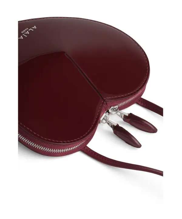 Alaïa Le Coeur Heart Crossbody Bag - Garnet Red