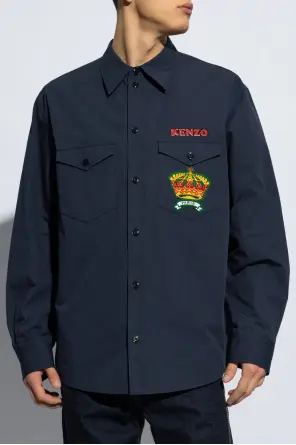 Kenzo Logo-embroidered Button-up Shirt