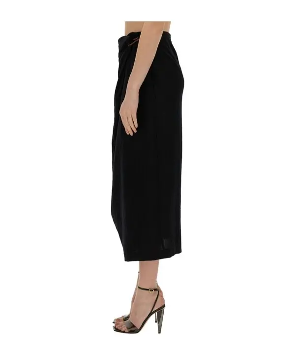 ALYSI Twisted Midi Skirt