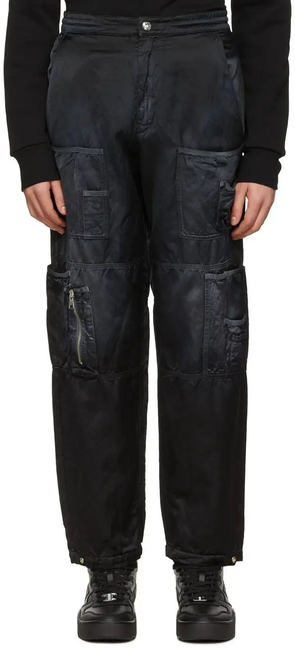 DIESEL® Relaxed Cargo Pants - Black