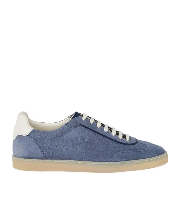 Brunello Cucinelli Low-top Lace-up Sneakers - Blue