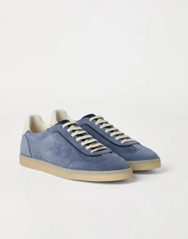 Brunello Cucinelli Low-top Lace-up Sneakers - Blue