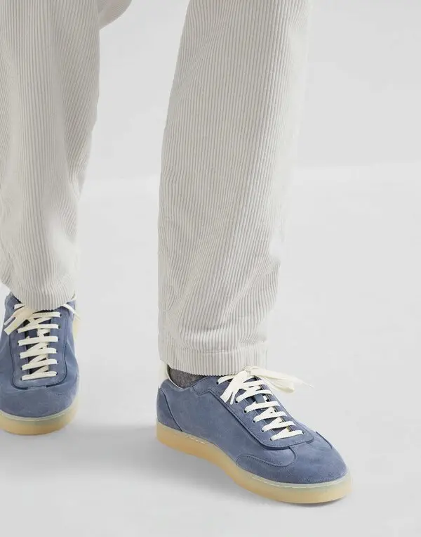 Brunello Cucinelli Low-top Lace-up Sneakers - Blue
