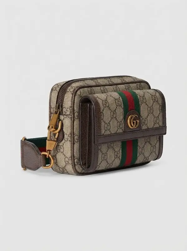Gucci Ophidia Gg Mini Belt Bag - Beige/ebony
