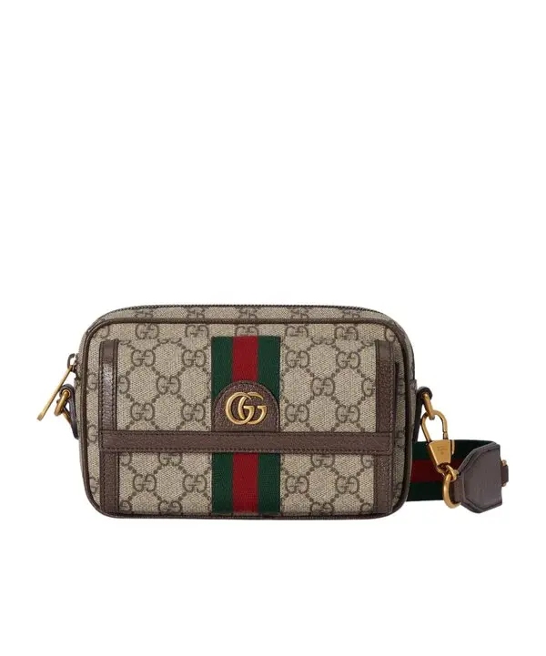 Gucci Ophidia Gg Mini Crossbody Bag - Beige/ebony