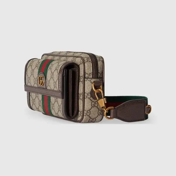 Gucci Ophidia Gg Mini Crossbody Bag - Beige/ebony