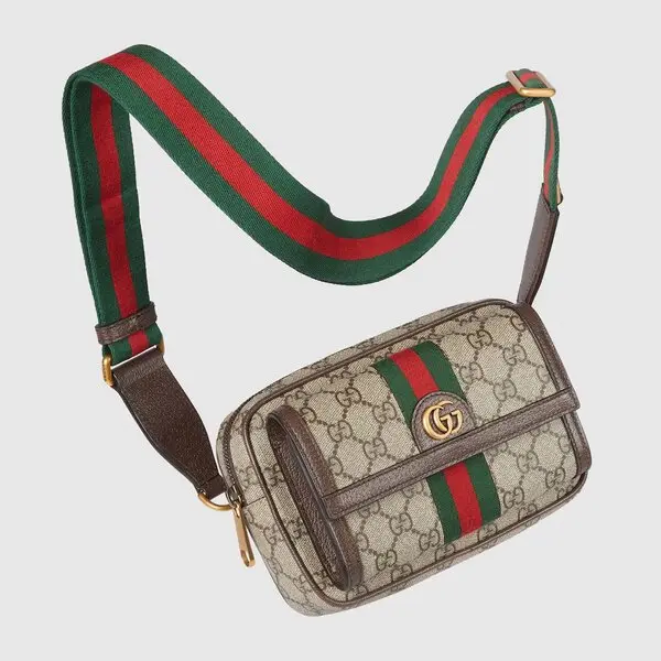 Gucci Ophidia Gg Mini Crossbody Bag - Beige/ebony