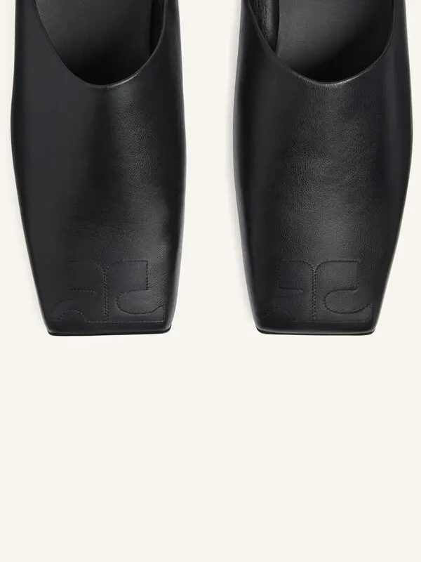 COURREGES Heritage Square Toe Mules