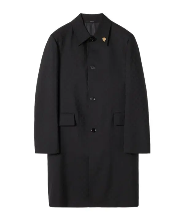 Gucci Gg Brooch Lapel Coat