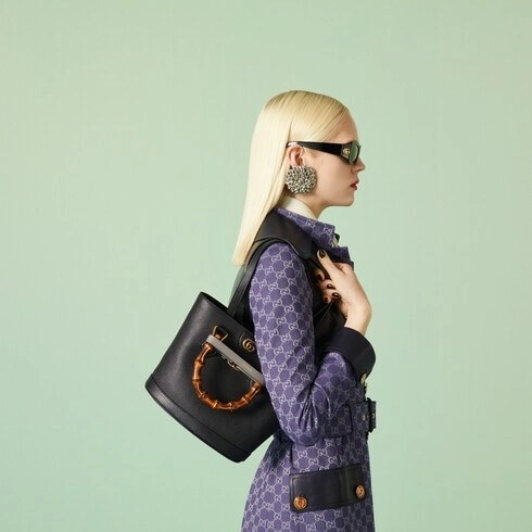 Gucci Small Diana Leather Tote Bag