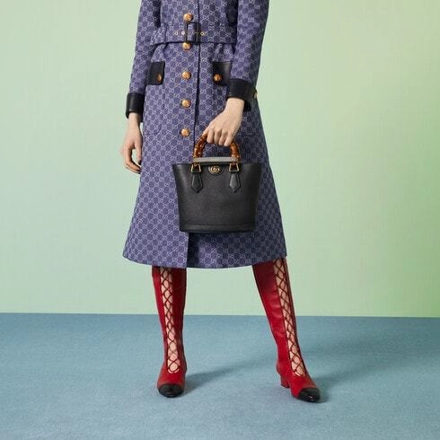 Gucci Small Diana Leather Tote Bag
