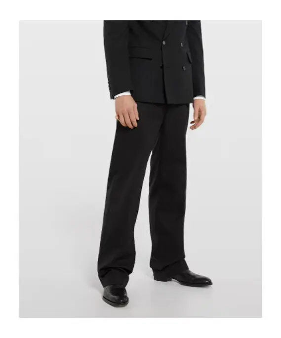 Gucci Gg Cotton Canvas Tailored Trousers
