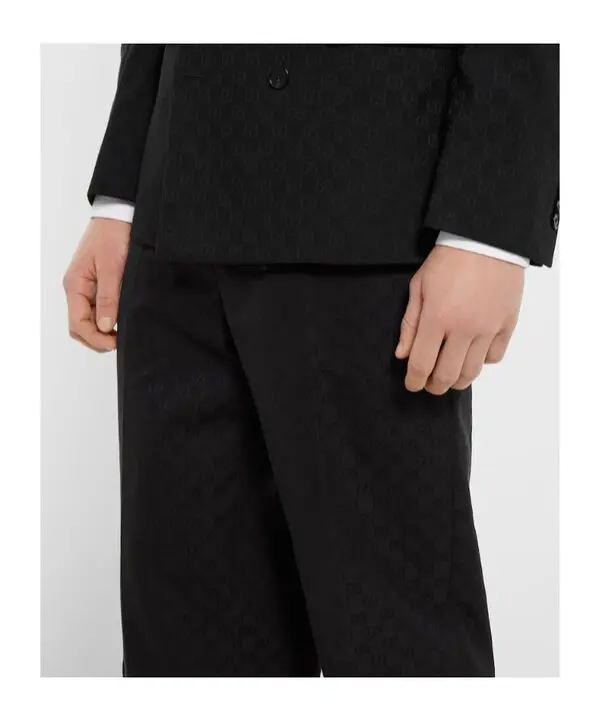 Gucci Gg Cotton Canvas Tailored Trousers