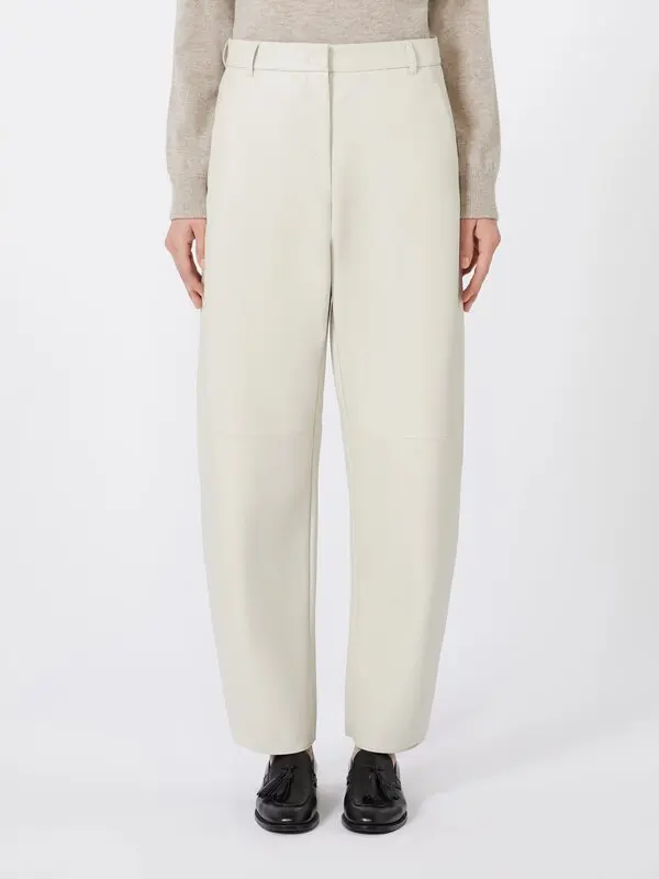 Max Mara Belted Barrel-leg Trousers