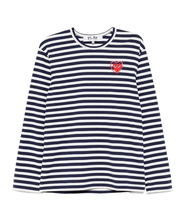 Comme Des Garçons Stripe T-shirt - White